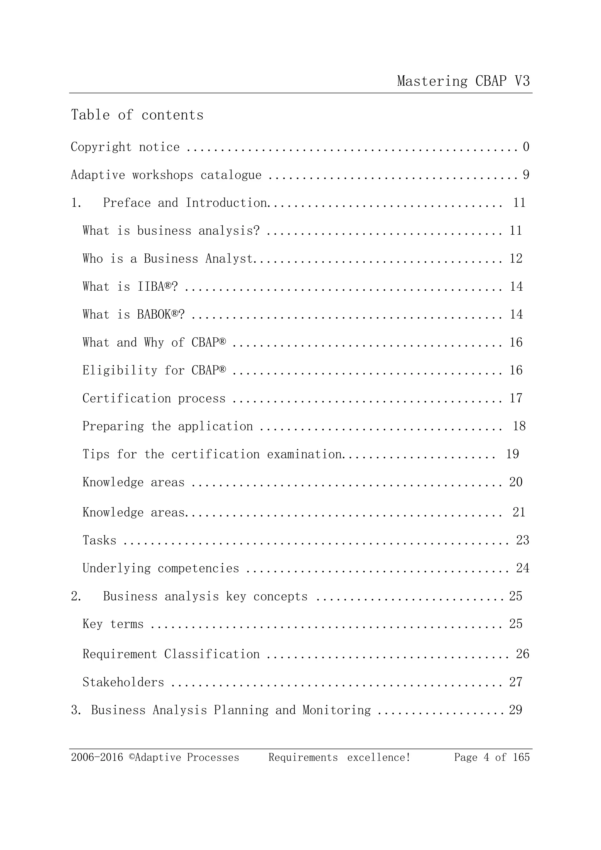 Free CBAP V3 study guide | PDF