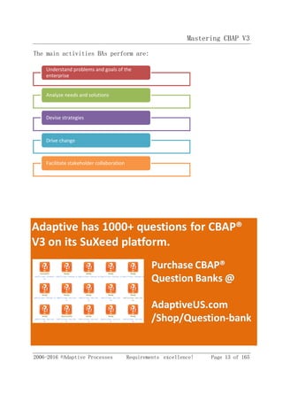 Free CBAP V3 study guide | PDF