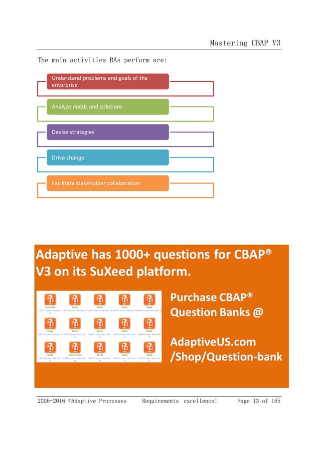 Free CBAP V3 study guide | PDF