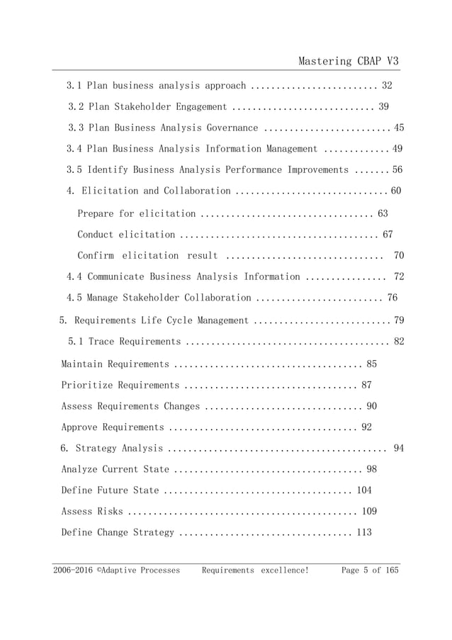 Free CBAP V3 study guide | PDF