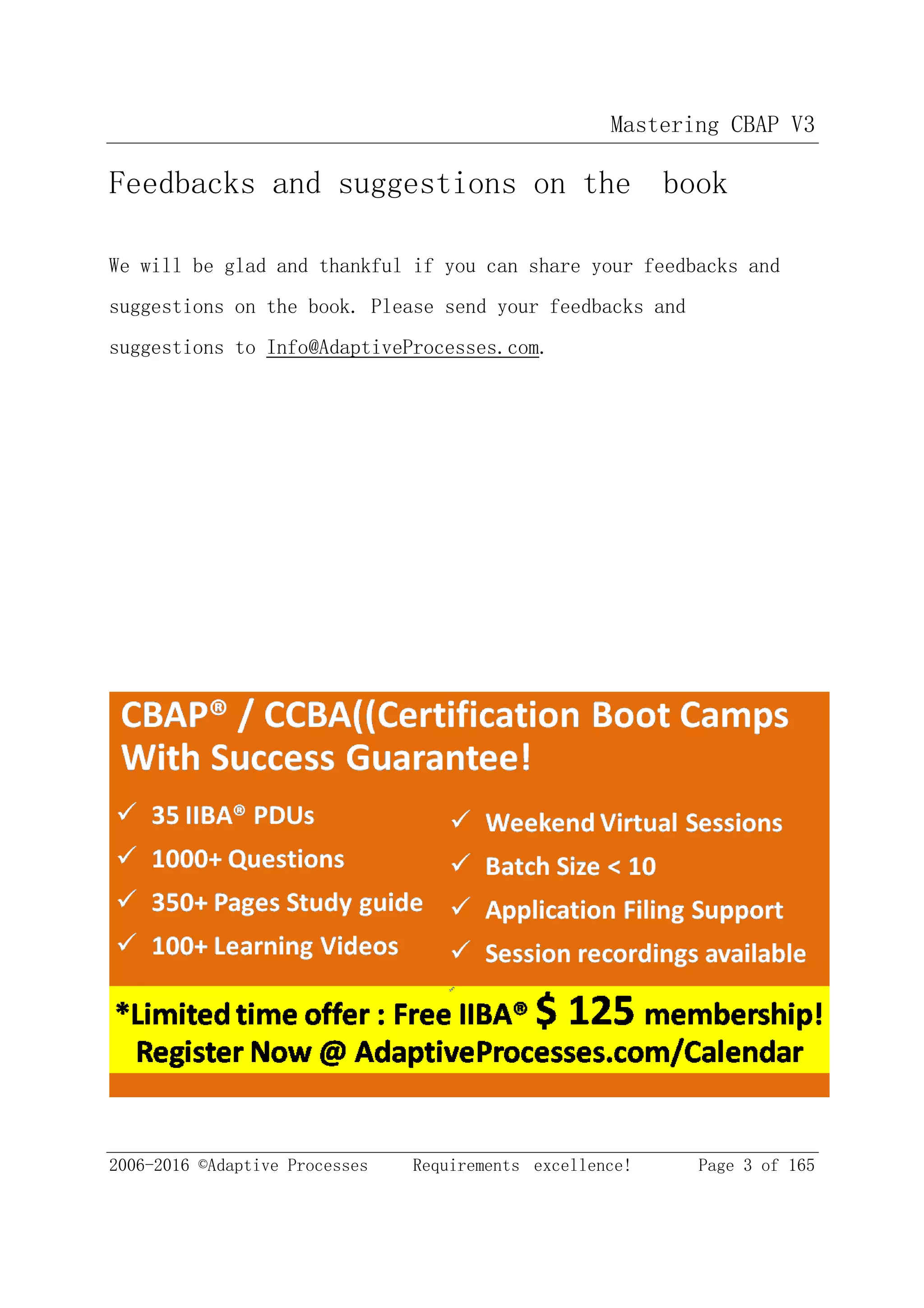 Free CBAP V3 study material | PDF