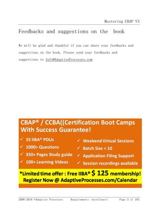 Free CBAP V3 study material | PDF