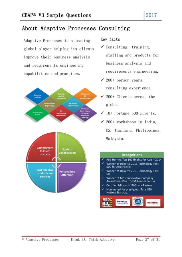 Free CBAP V3 question bank | PDF