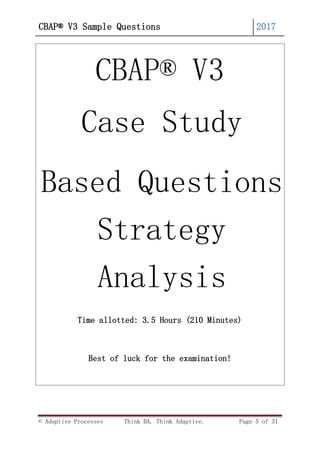 Free CBAP V3 questions | PDF