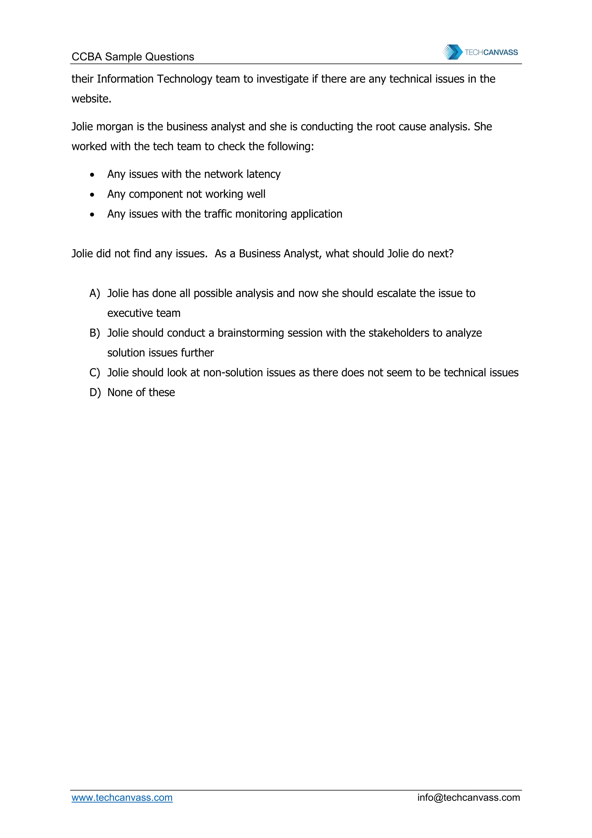 Free CCBA exam questions PDF | PDF