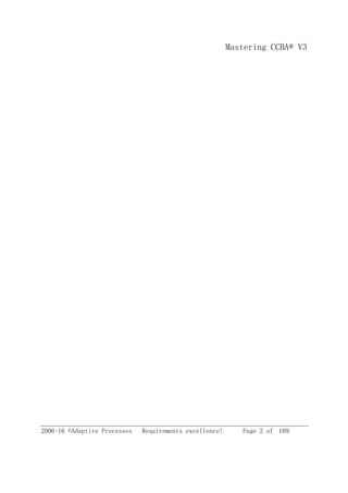 Free CCBA study guide | PDF