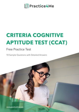 Free cognitive aptitude test practice ccat | PDF