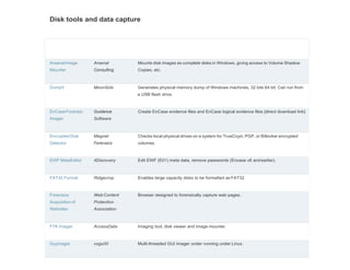 Free Computer Forensic Software's list - by Forensic Control | PPT