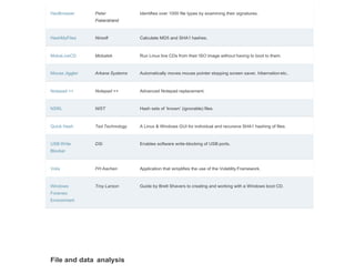 Free Computer Forensic Software's list - by Forensic Control | PPT