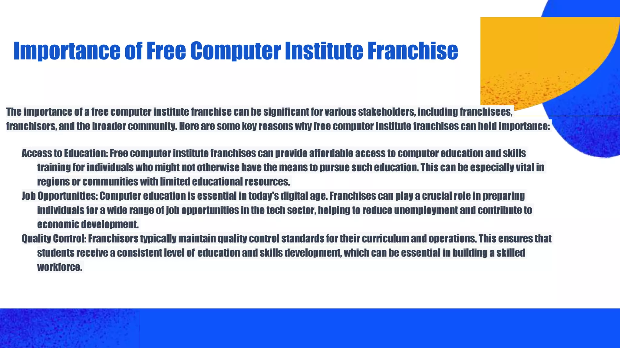 Free Computer Institute Franchise.pptx