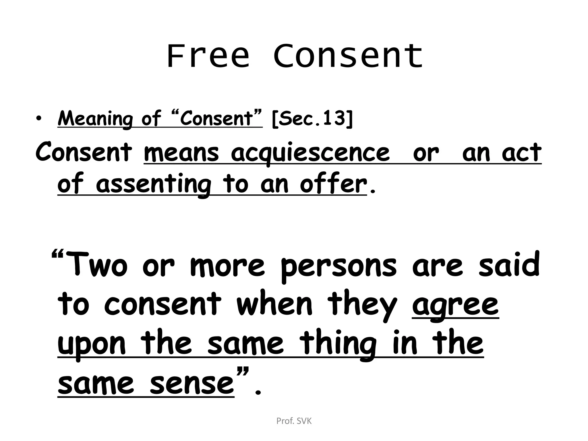 Free consent/Law of Contract/Business Law | PPTX