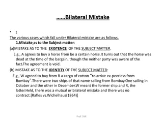 Bilateral Mistake