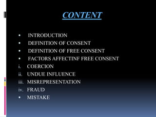 Free consent | PPTX