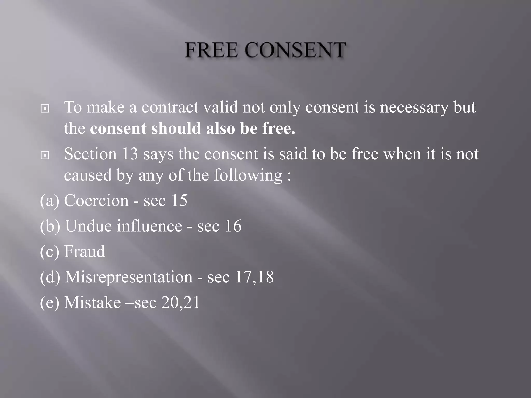 Free Consent | PPT