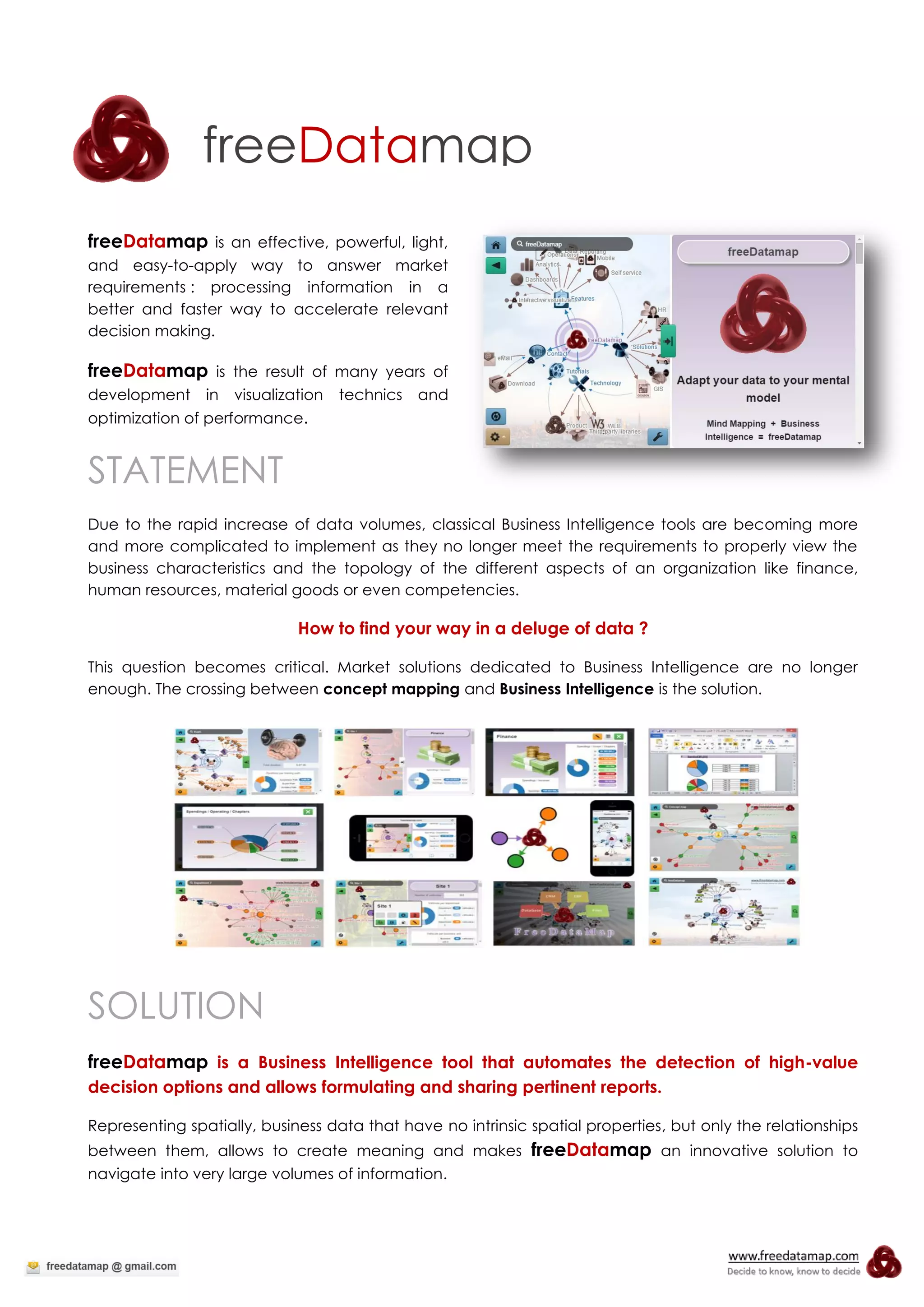 freeDatamap whitepaper - data visualization BI & GIS - | PDF | Shareware and Freeware | Computer ...
