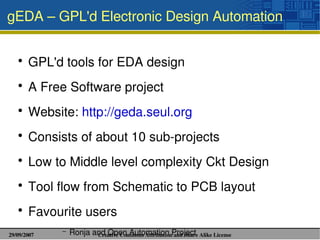 Free / Open Source EDA Tools | PDF