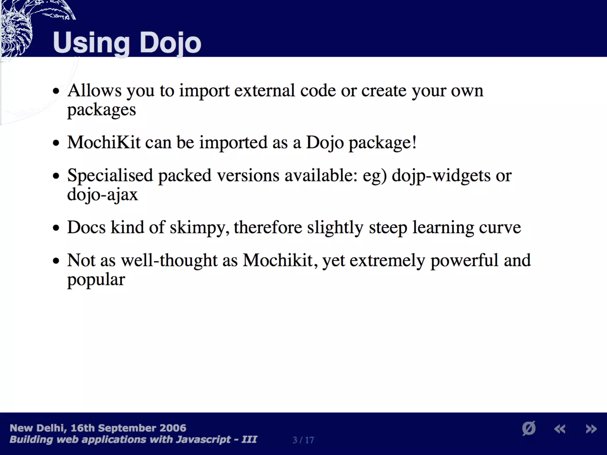 Building Web Applications with MochiKit and Dojo | PPT