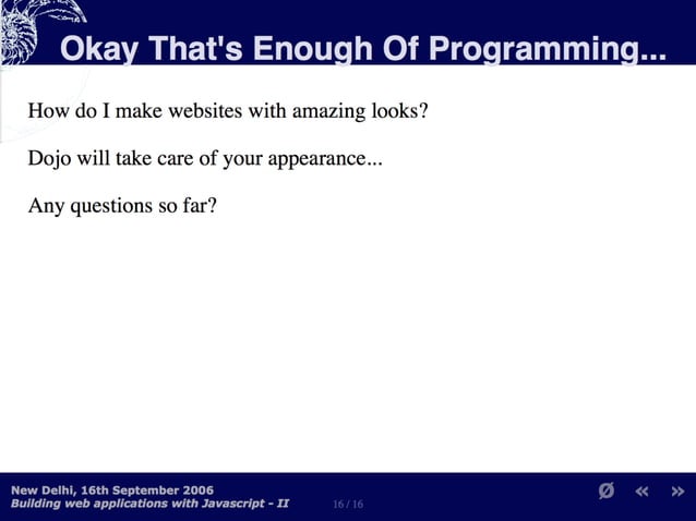 Building Web Applications with MochiKit and Dojo | PPT