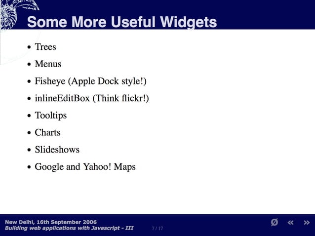 Building Web Applications with MochiKit and Dojo | PPT