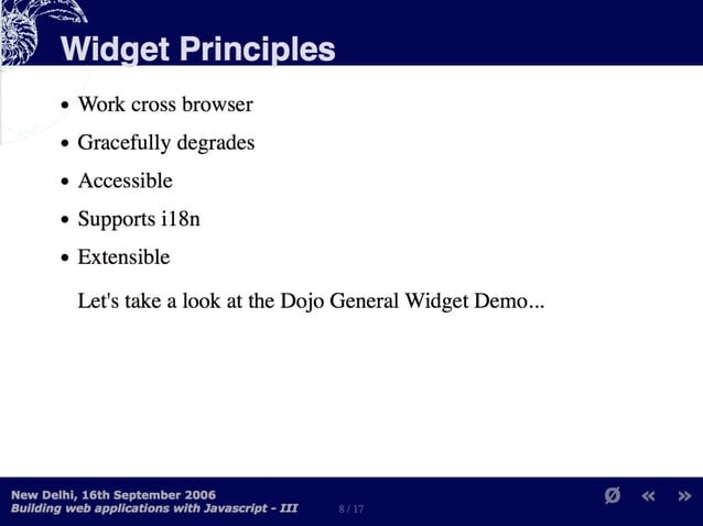 Building Web Applications with MochiKit and Dojo | PPT