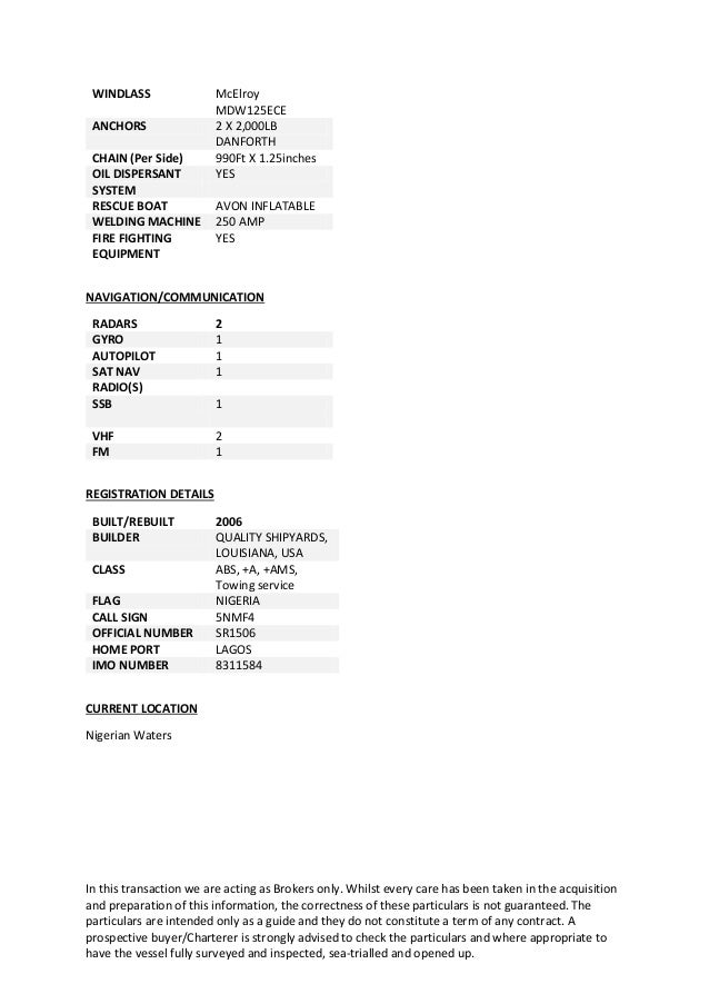 Vessel Freedom for short term Charter