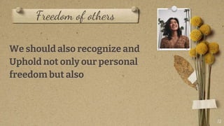 Introduction to the Philosophy of the Human Person: Freedom | PPTX