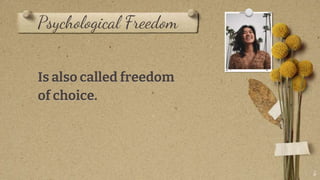 Introduction to the Philosophy of the Human Person: Freedom | PPTX