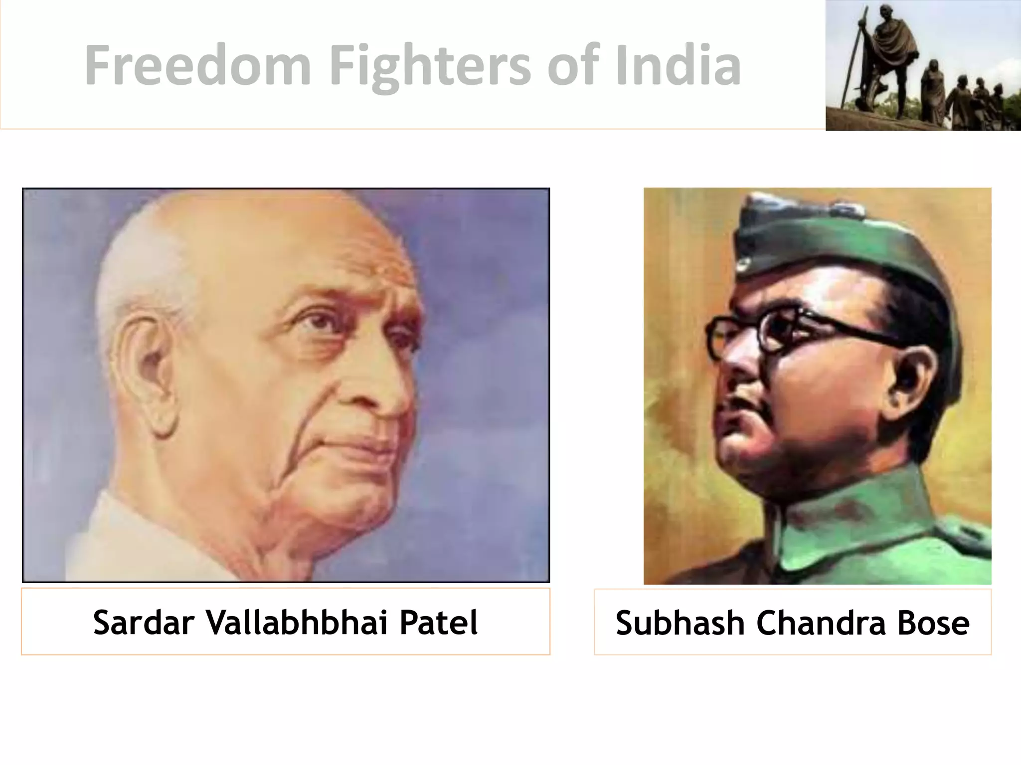 Freedom Fighters of India | PPTX
