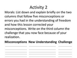 FREEDOM_ACTIVITY (1).pptx | Free download