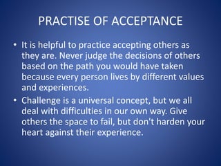 Freedom and acceptance | PPT