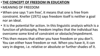 FREEDOM AND AUTHORITY IN ECD EDUCATION.ppt