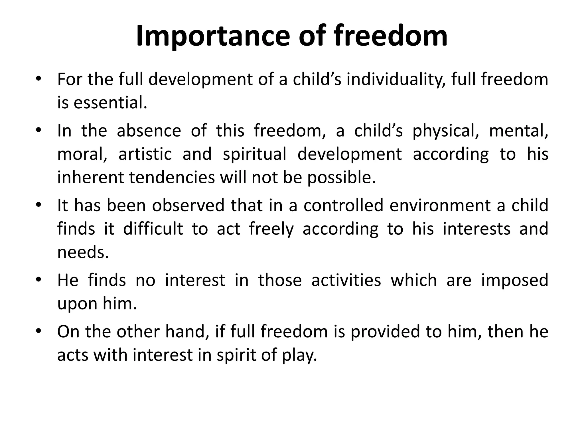 Contmeporary India and Education- Freedom and discipline | PPTX