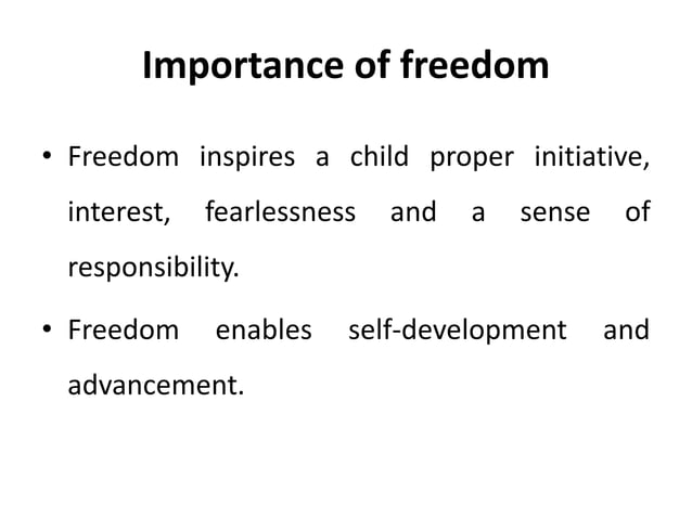 Contmeporary India and Education- Freedom and discipline | PPTX ...