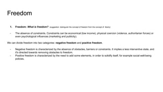 Freedom and John Stuart Mill: Theories of Freedom.pptx