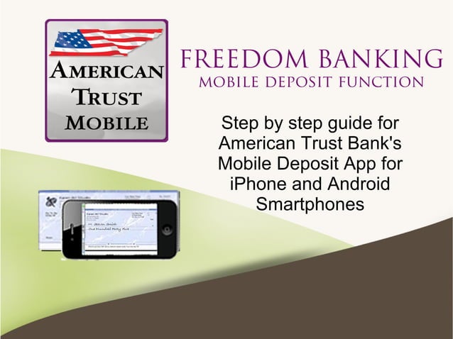 ATB Mobile Deposit Step-by-Step Guide | PPT