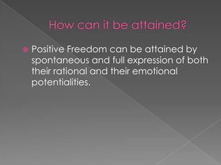 Freedom; character orientations | PPT