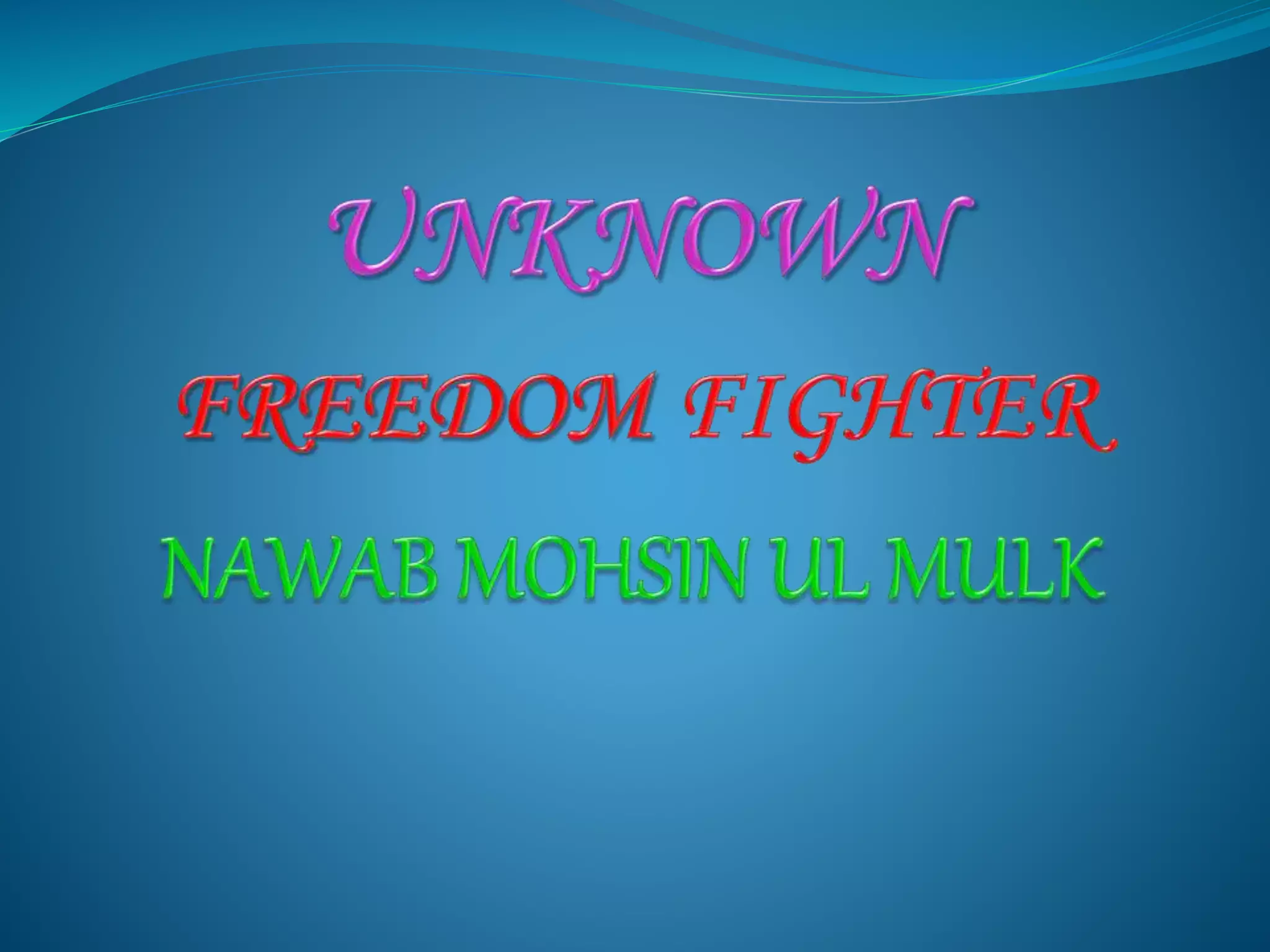 unknown fredom fighter | PPTX