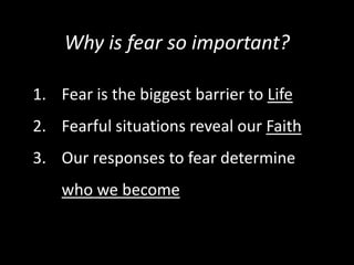 Freedom from Fear - Part 1 | PPTX | Christianity | Religion & Spirituality