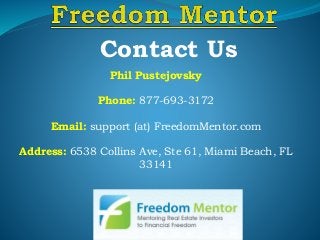 Freedom Mentor Phil Pustejovsky