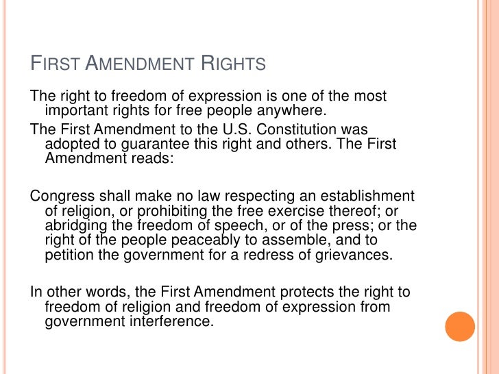 Freedom of expression