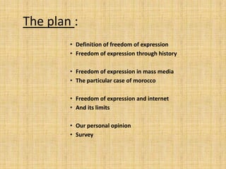 Freedom of expression | PPTX