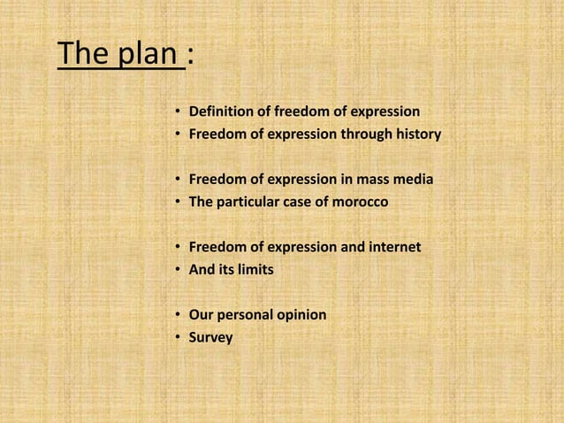Freedom of expression | PPTX | Internet | Computing