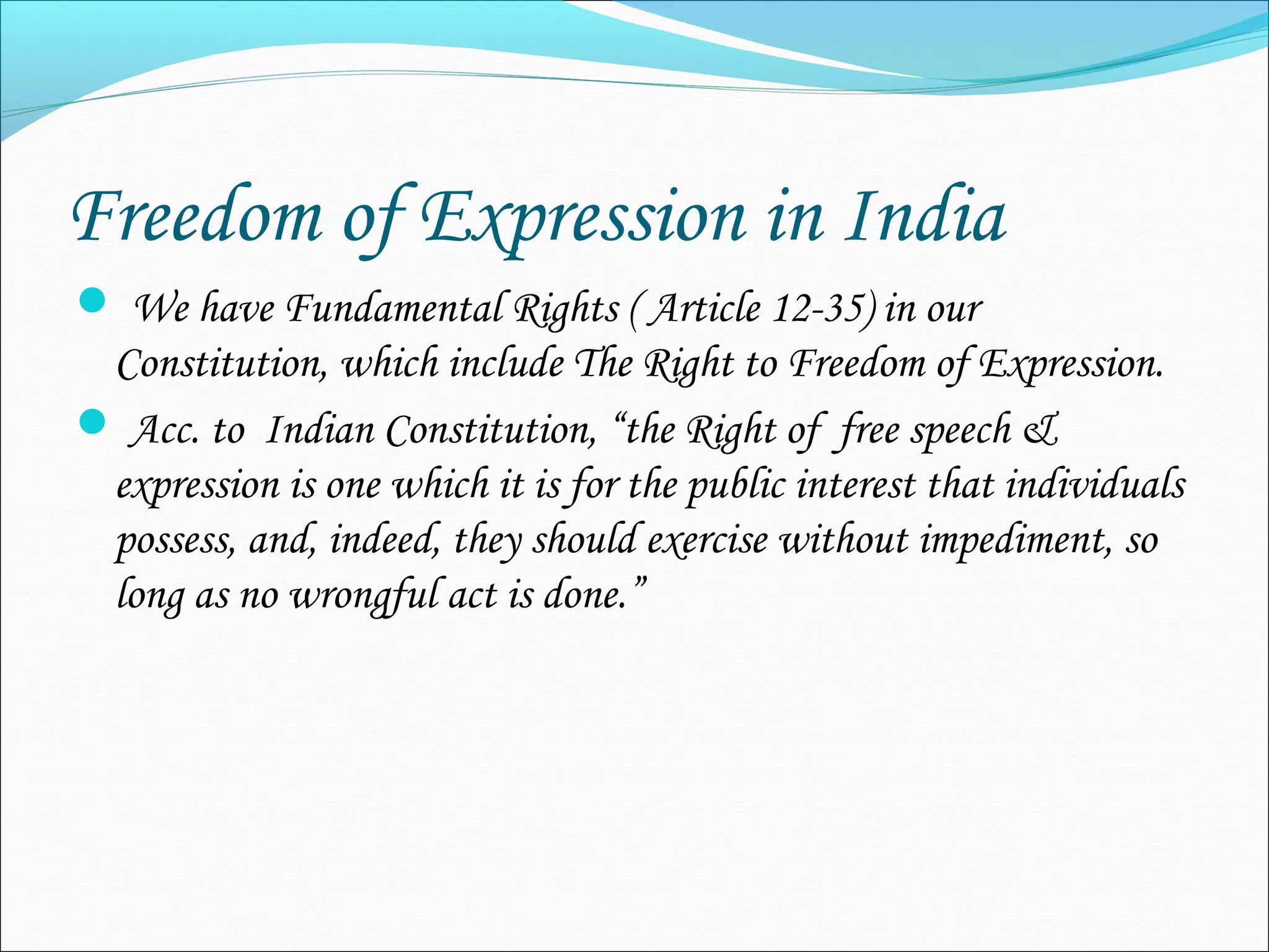 Freedom of Expression | PPT