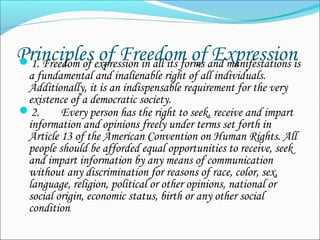 Freedom of Expression | PPT | Political Issues & policy | Politics