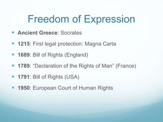 Freedom of expression and of religion (27 nov17 Mickael Le Borloch) | PPT