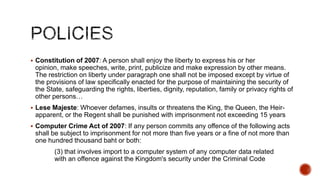 Freedom of expression & censorship in thailand | PPTX