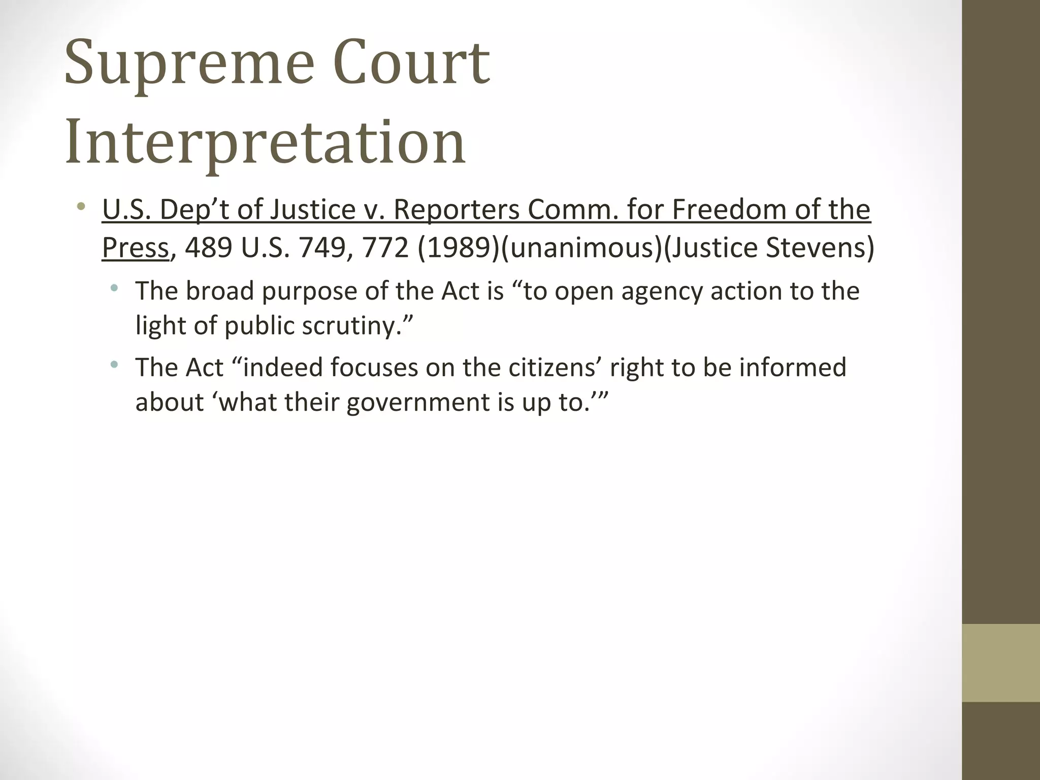 Freedomof informationact(jones)(2012) | PPT