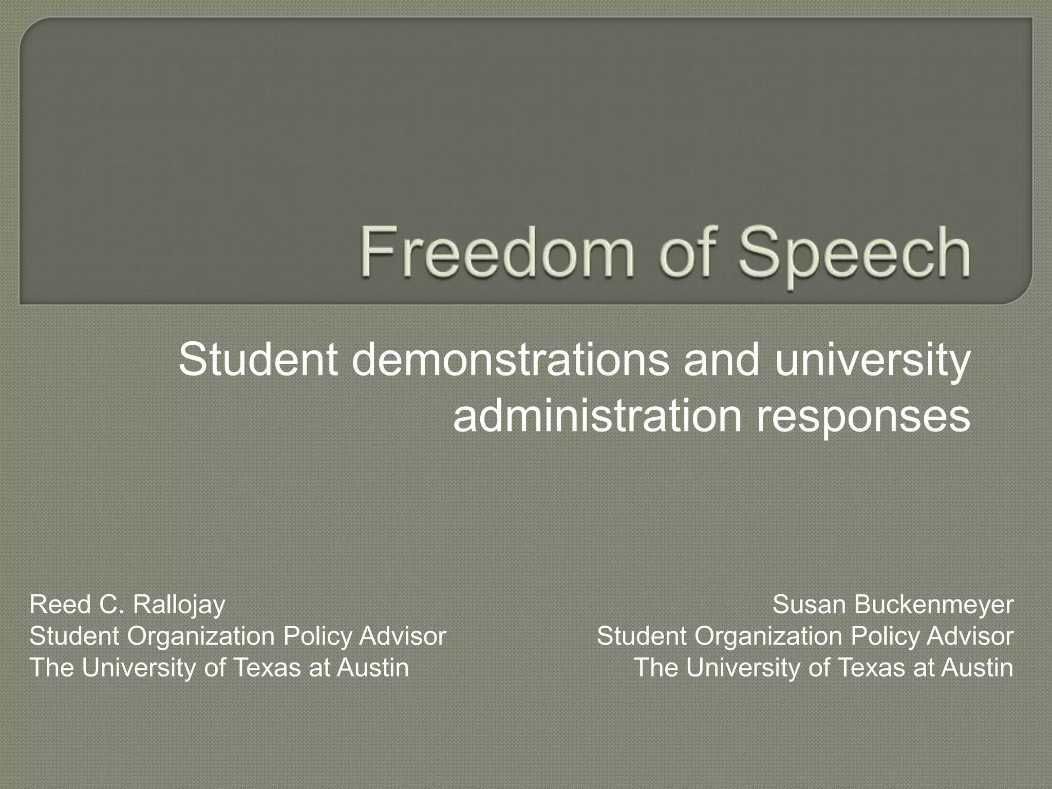 Freedom of Speech | PPT