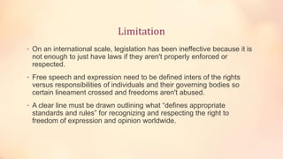 Freedom of speech | PPTX