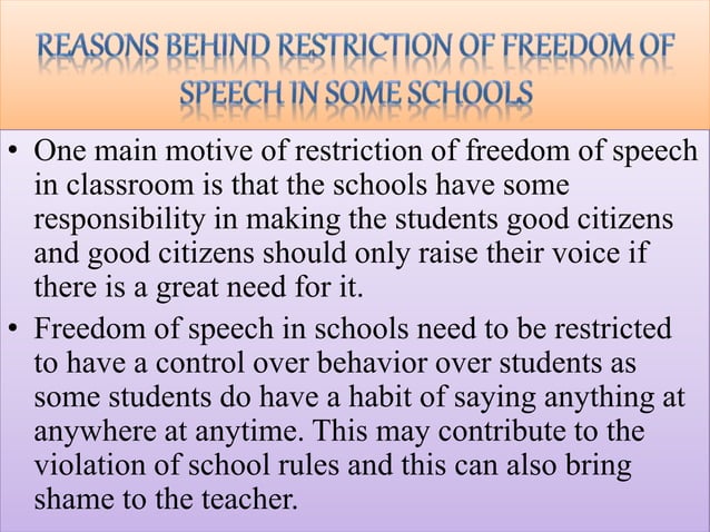 Freedom of Speech | PPT